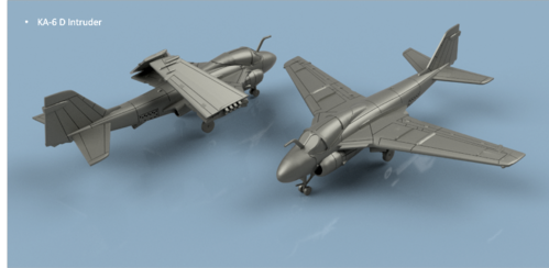 L'Arsenal 2.0 3D100174 Grumann KA-6 D Intruder - unfolded wings (1 plane)