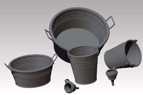 VG DioModels 64002 Set of Basins, Buckets and Funnels