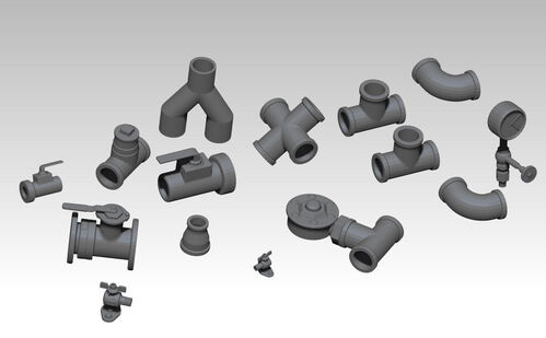 VG DioModels 64014 Set of 3 mm Pipe Accessories