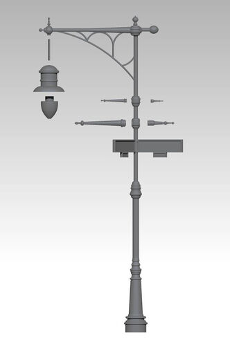 VG DioModels 64020 German Street Lamp