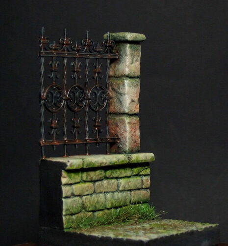 VG DioModels 64309 Wall Base with Railing