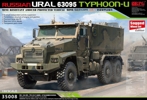RPG-MODEL 35008A Russian URAL 63095 Typhoon-U MRAP with Sagged Wheels