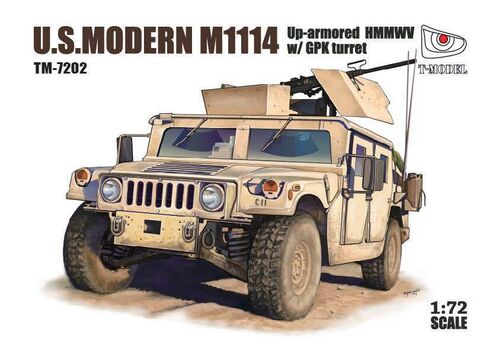 T-Model 7202 U.S. Modern M1114 Up-armored HMMWV w/ GPK Turret