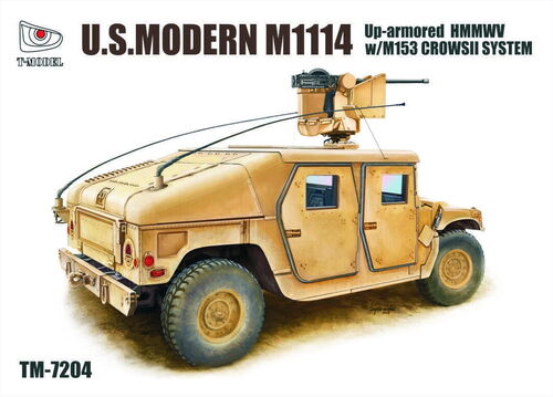 T-Model 7204 U.S. Modern M1114 Up-armored HMMWV w/ M153 CROWSII System