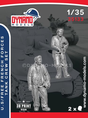 Dynamo-Models 35133 U.S/Free French Forces Tank Crew Set