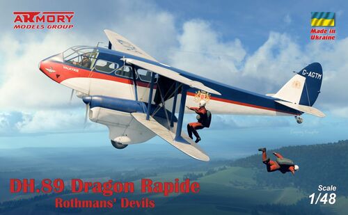 Armory Models Group 48014 DH.89 Dragon Rapide - Rothmans' Devils