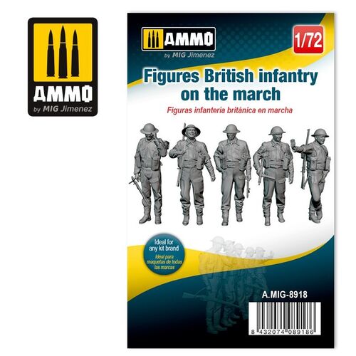 AMMO of Mig Jimenez 8918 Figures British Infantry on the March