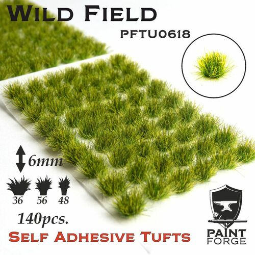 Paint Forge PFTU0618 Wild field Grass Tufts 6mm