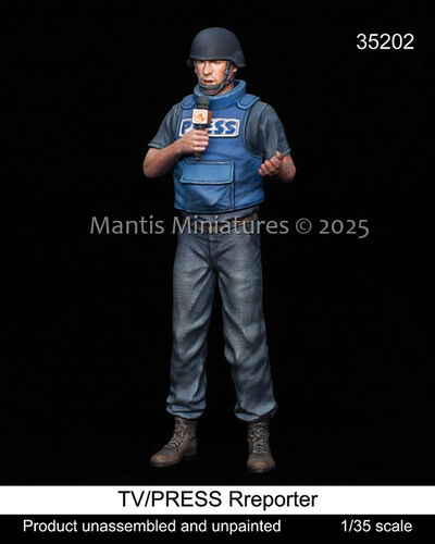 Mantis Miniatures 35202 TV/Press Rreporter