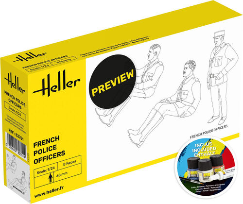 Heller 58751 French Police Officers Starter Kit