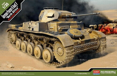 Academy 13535 German Panzer II Ausf.F North Africa