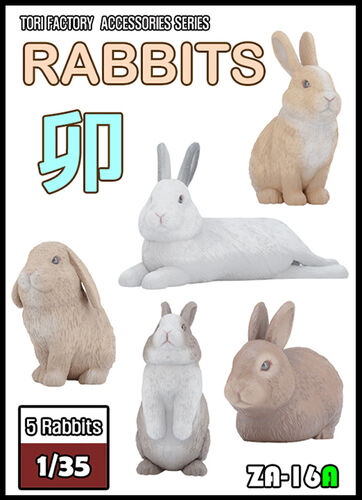 Tori Factory ZA-16A Rabbits (5 Rabbits)