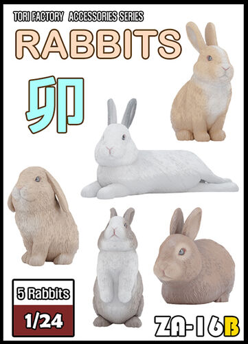 Tori Factory ZA-16B Rabbits (5 Rabbits)