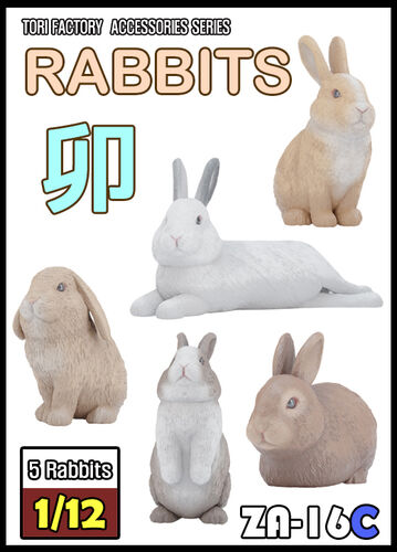 Tori Factory ZA-16C Rabbits (5 Rabbits)