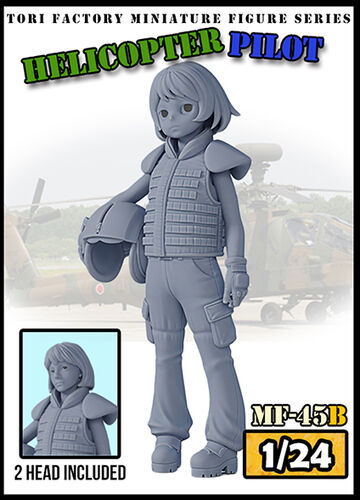 Tori Factory MF-45B Helicoper Pilot (1 Figure / 2 Heads)