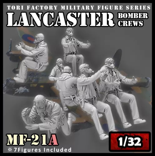 Tori Factory MF-21A Avro Lancaster Pilots Team (7 Figures)