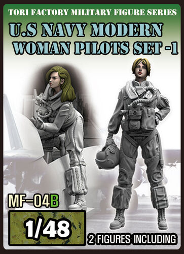 Tori Factory MF-04B USAF Modern Woman Pilot Set (2 Figures)