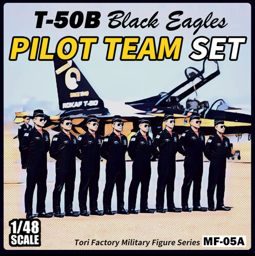 Tori Factory MF-05A ROK Black Eagles Pilots Set (8 Figures)
