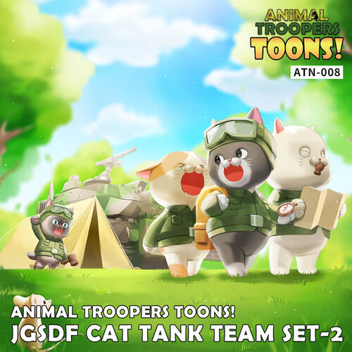 Tori Factory ATN-008 "TOONS!" JGSDF Cat Tank Team Set-2
