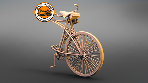 IDAP Technology PMI0699B Folding Bicycle WWII - Folded