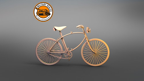 IDAP Technology PMI0700A Folding Bicycle WWII - Unfolded