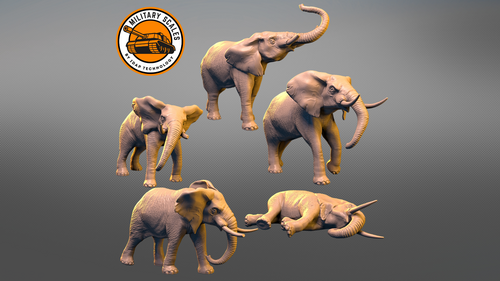 IDAP Technology PMI0695A African Elephants Set