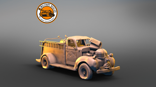 IDAP Technology PMI0686C Dodge Van Pelt Fire Truck Destroyed