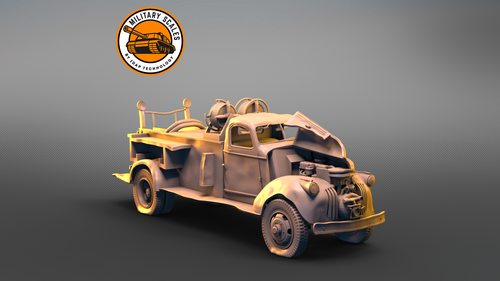 IDAP Technology PMI0682B Chevrolet Fire Truck Destroyed