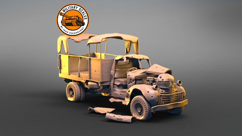 IDAP Technology PMI0671B Dodge D60L Export With Tarpaulin Destroyed