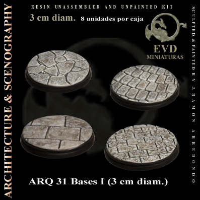El Viejo Dragon ARQ31 Bases I (3cm Diameter) (8pcs)
