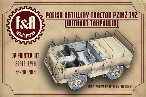 F&A Miniatures 48040A Polish Artillery Tractor Pzinż 342 (Without Tarpaulin)