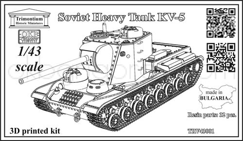 OKB Grigorov TRV43001 Soviet Heavy Tank KV-5