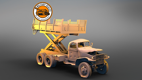 IDAP Technology PMI0664A GMC CCKW 353 6x6 Lifter Destroyed Hard Top