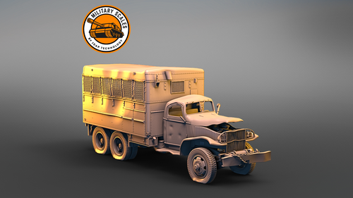 IDAP Technology PMI0665C GMC CCKW 353 6x6 Workshop Destroyed Hard Top