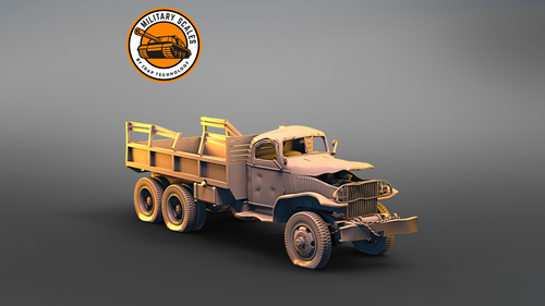 IDAP Technology PMI0666B GMC CCKW 353 6x6 Destroyed Hard Top