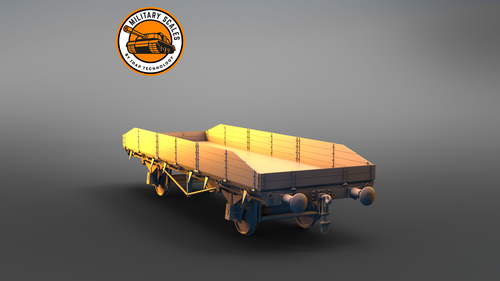 IDAP Technology PMI0656A 20-Ton 2-Axle FlatCar