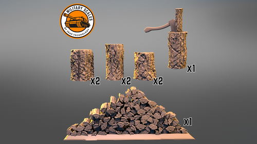 IDAP Technology PMI0611D Accessories For Wood Cutting Diorama