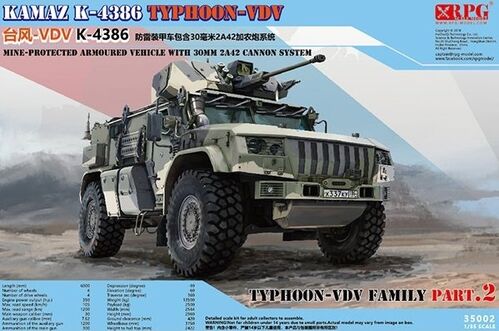 RPG-MODEL 35002 Kamaz K-4386 Typhoon-VDV Mine-Protected Armoured Vehicle with 30mm 2A42 Cannon System