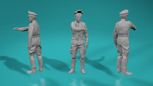 EMP3D 99200155-35 Niemiecki czołgista Afrika Korps 2WŚ - Erwin Rommel (1 figurka)