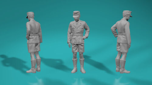 EMP3D 99200157-72 Niemiecki czołgista Afrika Korps 2WŚ - Oficer Typ 2