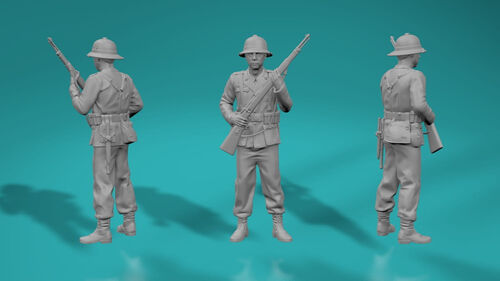 EMP3D 99200159-48 Niemiecki piechur Afrika Korps 2WŚ - Żołnierz Typ 2