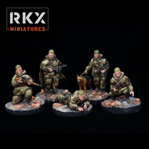 EMP3D 56200106 Radzieccy żołnierze zwiadowcy - 2WŚ (1 zestaw / 3D-Printed)