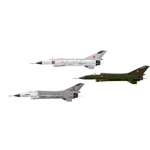 Omega Models 72489 Mikoyan-Gurevich MiG CF-111 / Ye-8 (Belgium / Soviet Union and Denmark)