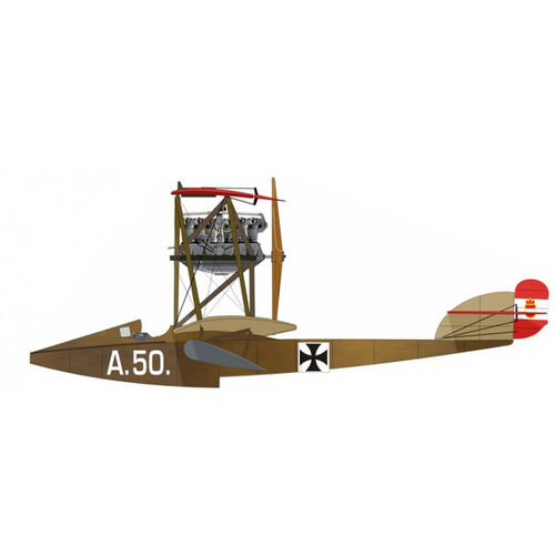 Omega Models 72354 Hansa Brandenburg W.18 with Hiero 200HP Engine (Austria-Hungary)
