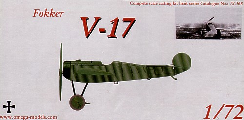 Omega Models 72368 Fokker V-17 (Germany)