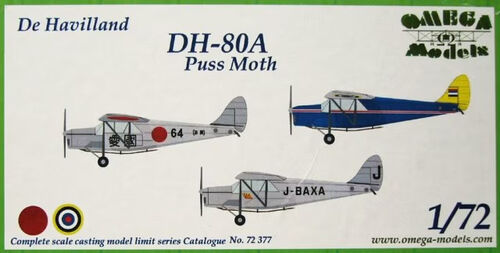 Omega Models 72377 De Havilland DH-80A Puss Moth (Japan and Manchukuo)