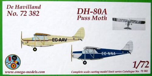Omega Models 72382 de Havilland DH-80a Puss Moth (Spain)