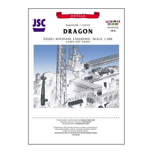 JSC 013-L Laser Cut Parts For Dragon Cruiser