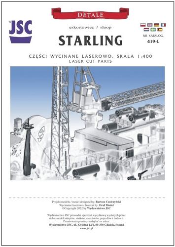 JSC 419-L Detale wycinane laserowo do statku STARLING