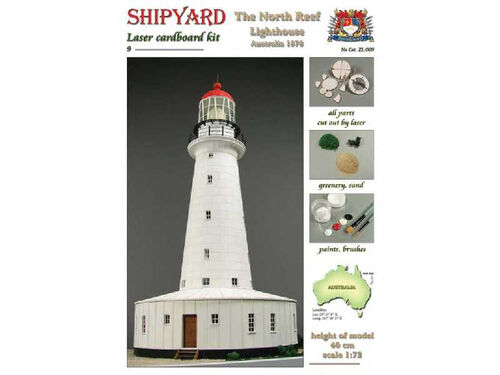 DISCONTINUED ShipYard ZL009-2 North Reef - Australian Lighthouse (Old Version)